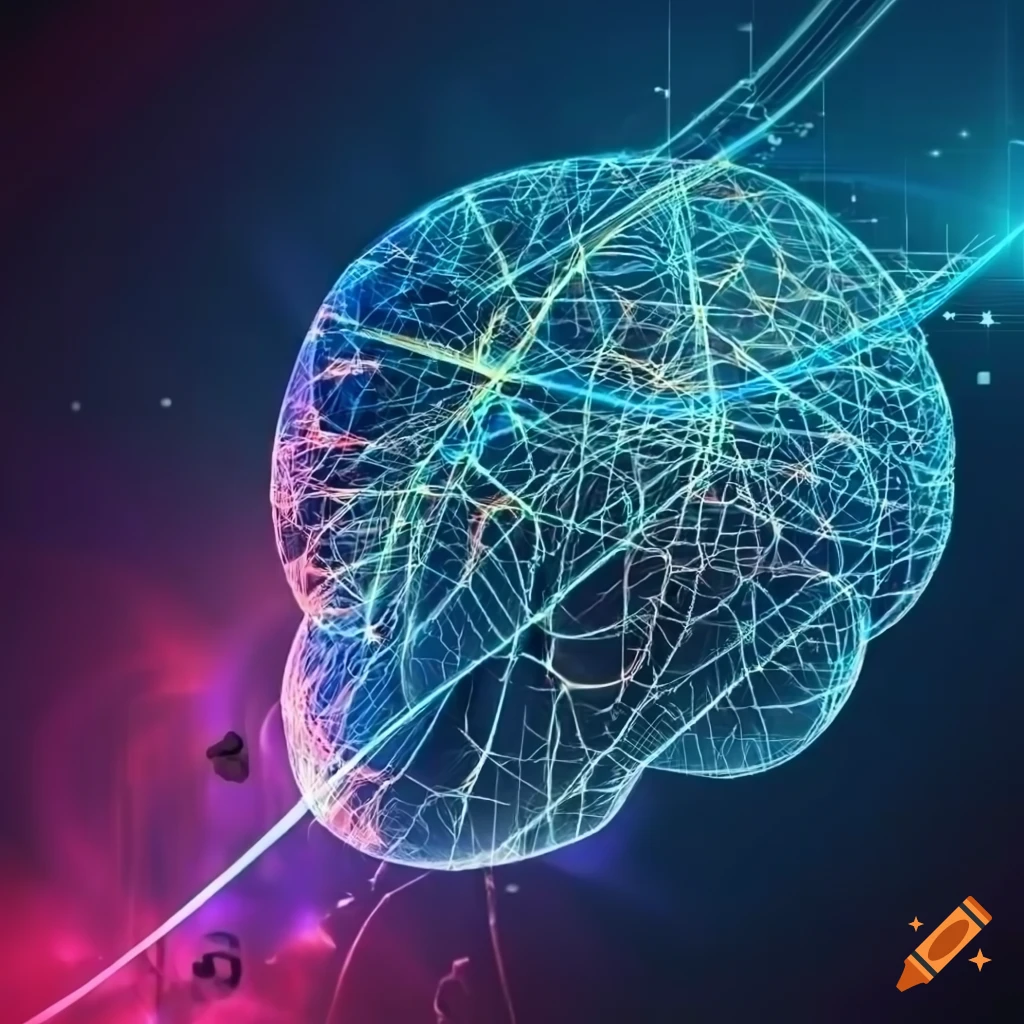 Detailed illustration of neural network architecture with ...