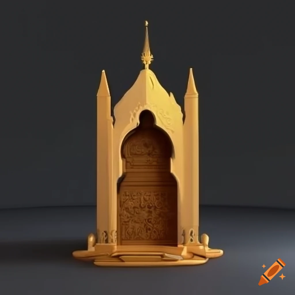 3d islamic altar design on Craiyon
