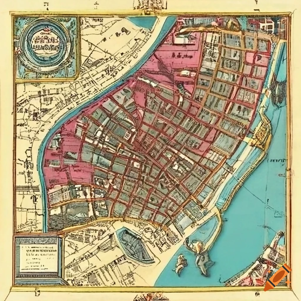 Victorian era map of london on Craiyon