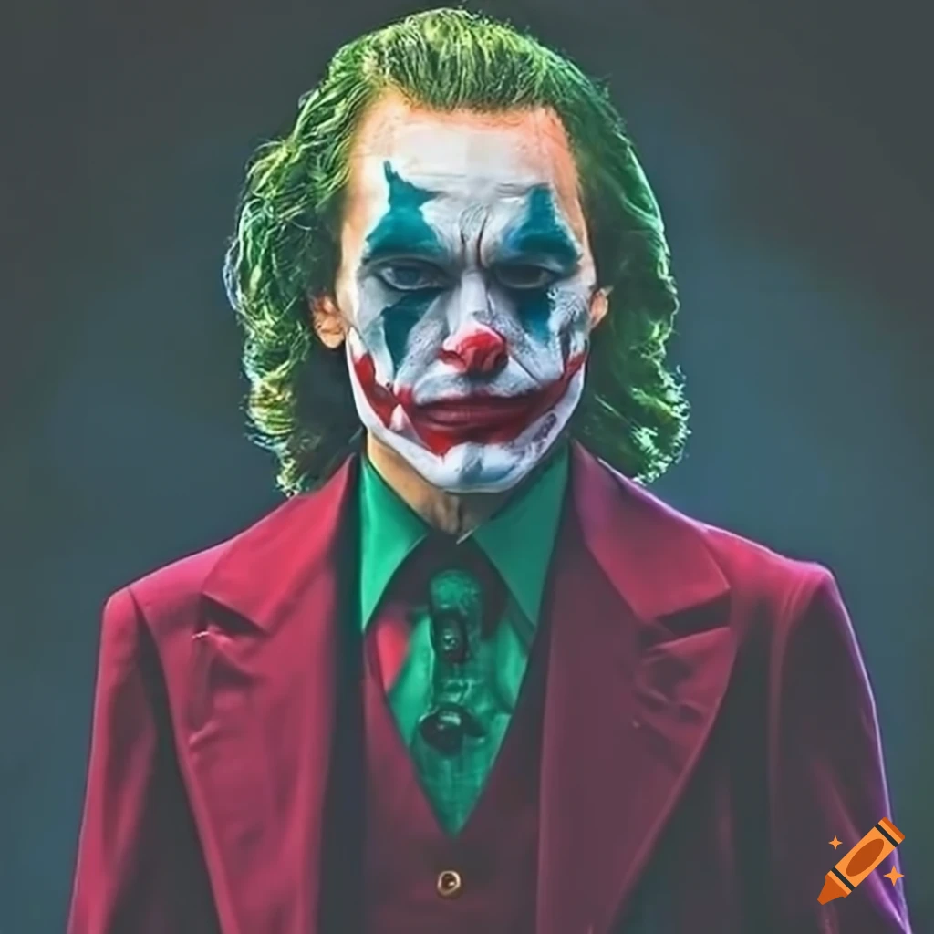 Depiction of the joker character on Craiyon