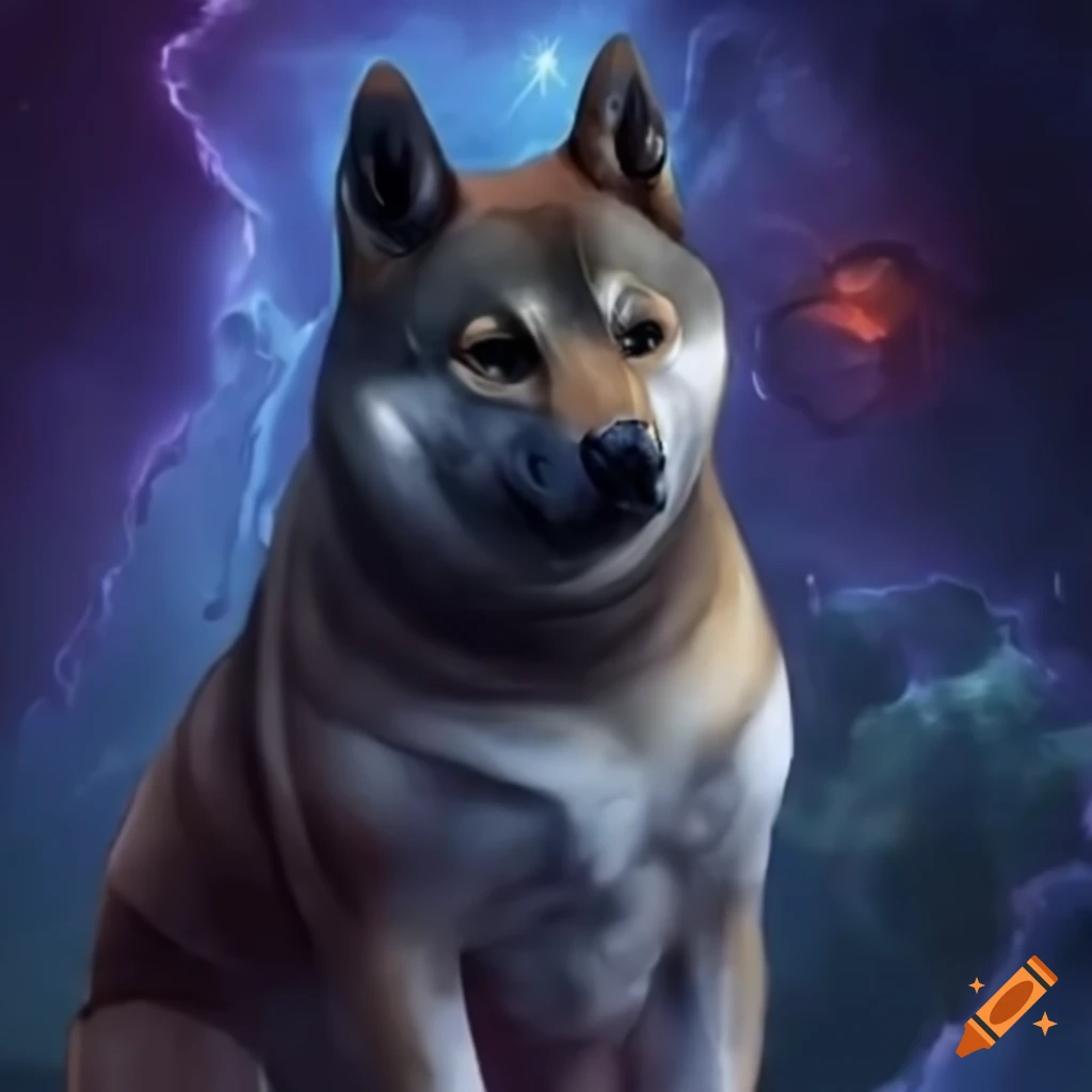 Cheems as legendary master of the universe, the chosen one on Craiyon