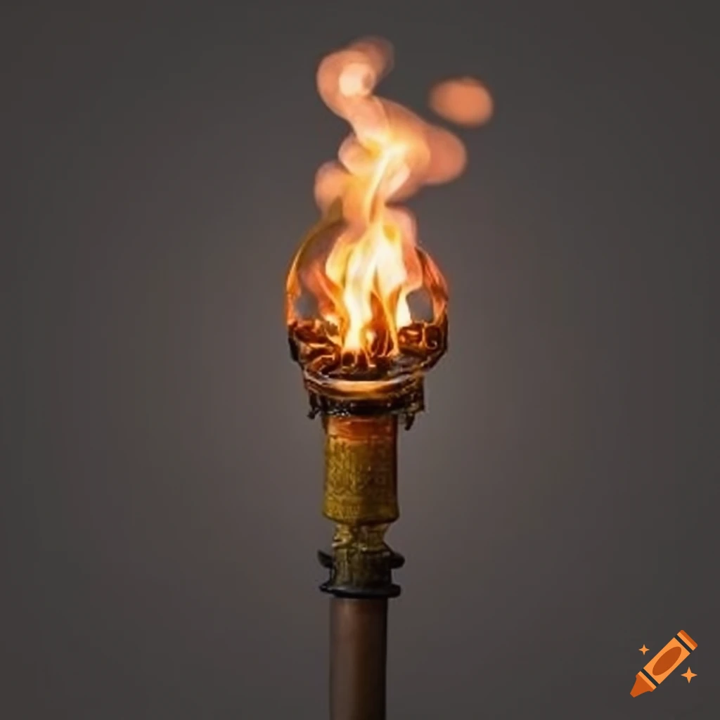 Medieval torch on Craiyon