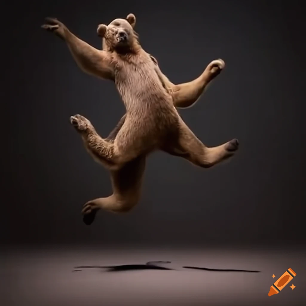 Bear dancing on Craiyon