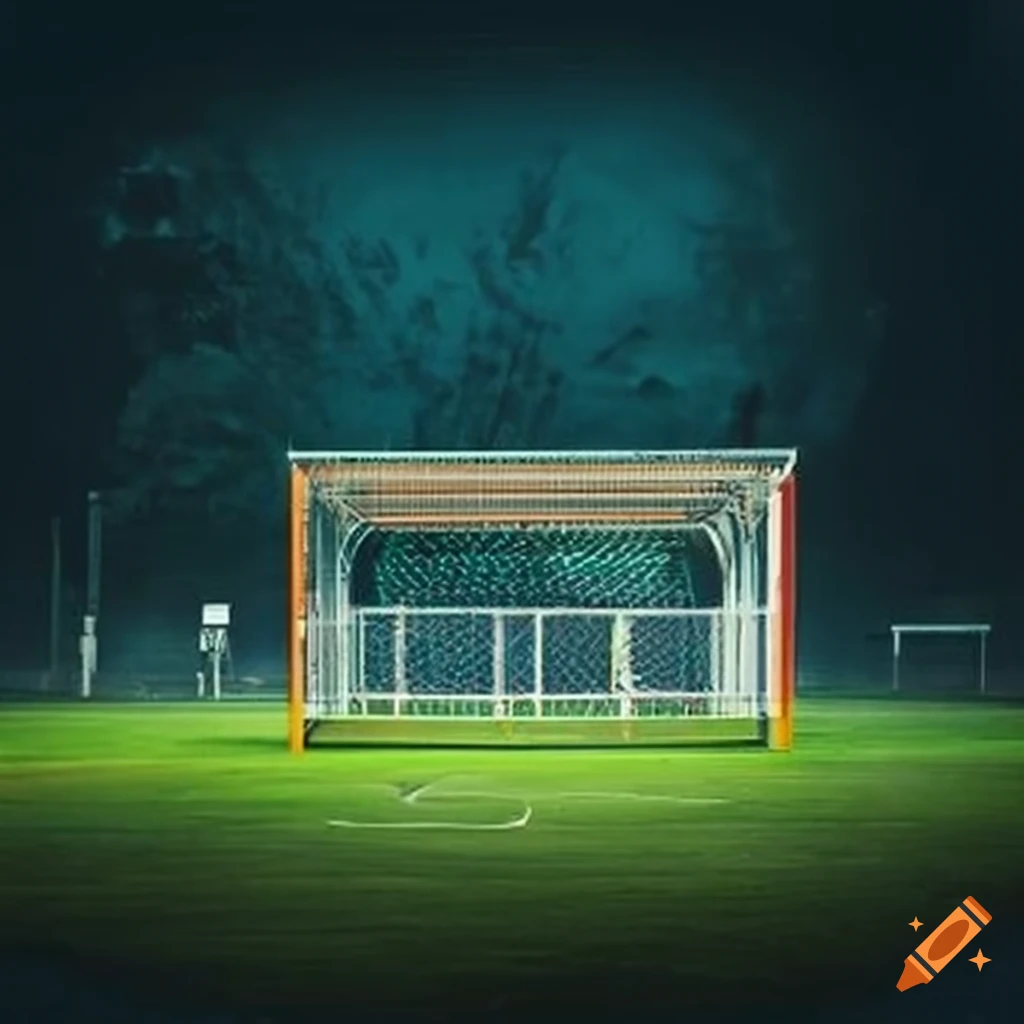 Bus stop transformed into a sports ground on Craiyon