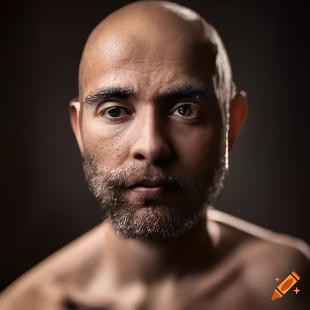 Portrait with a man's face on Craiyon