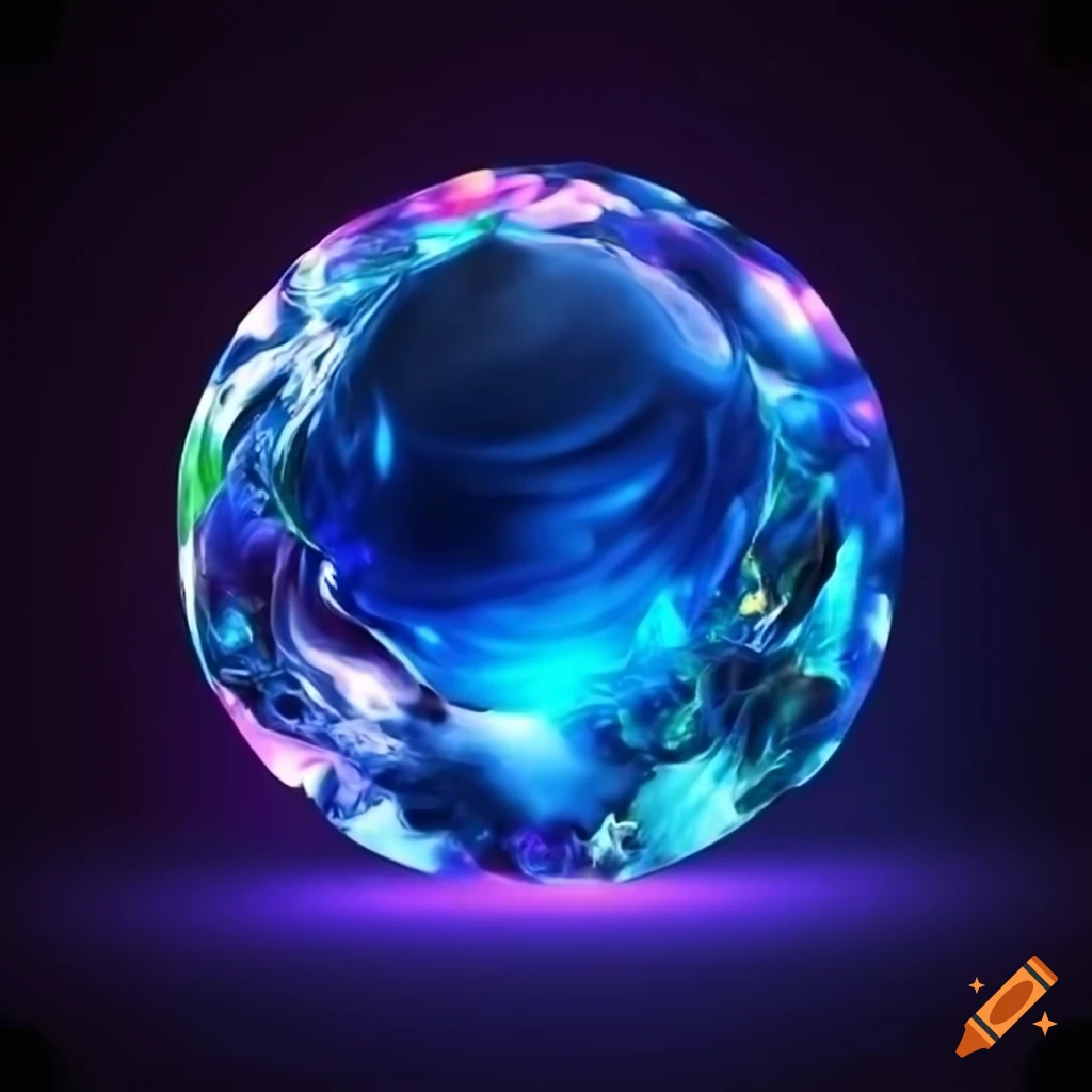 Colorful glowing gems representing fire, water, earth, and air elements ...