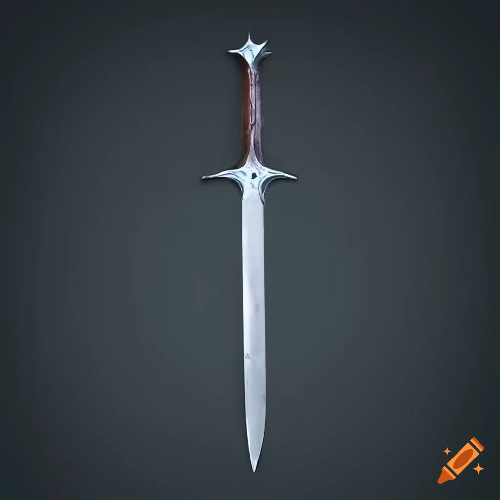 Medieval fantasy style crossed blades on Craiyon