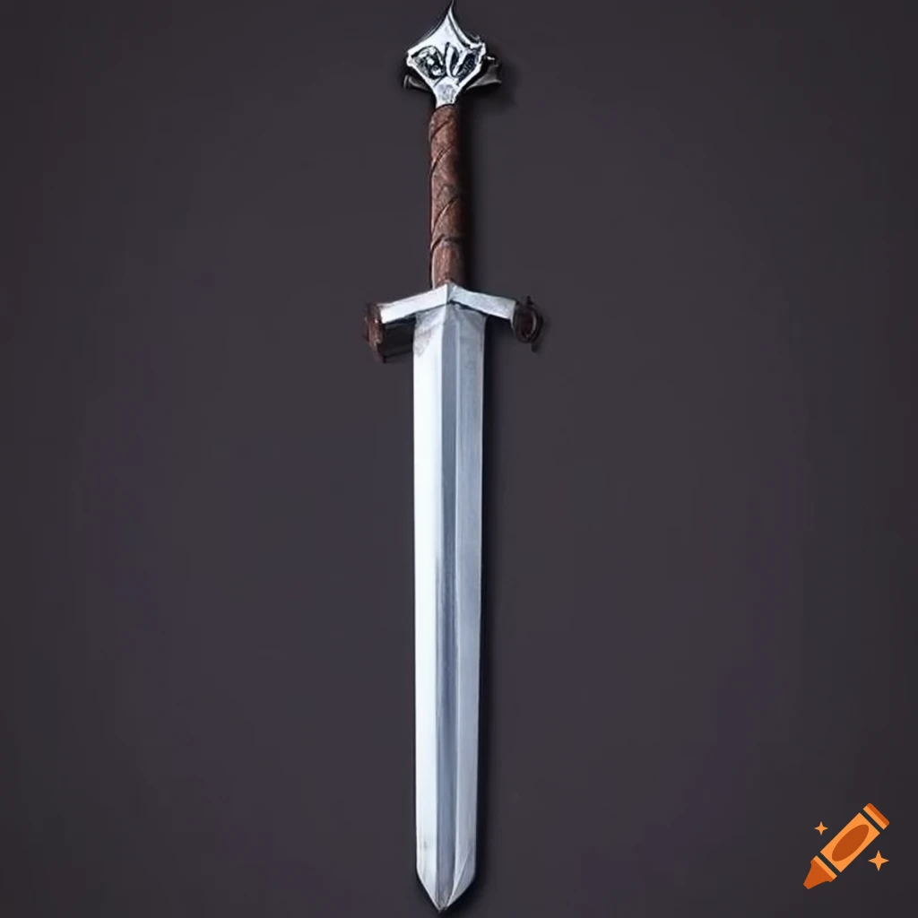 Medieval fantasy style crossed swords on Craiyon