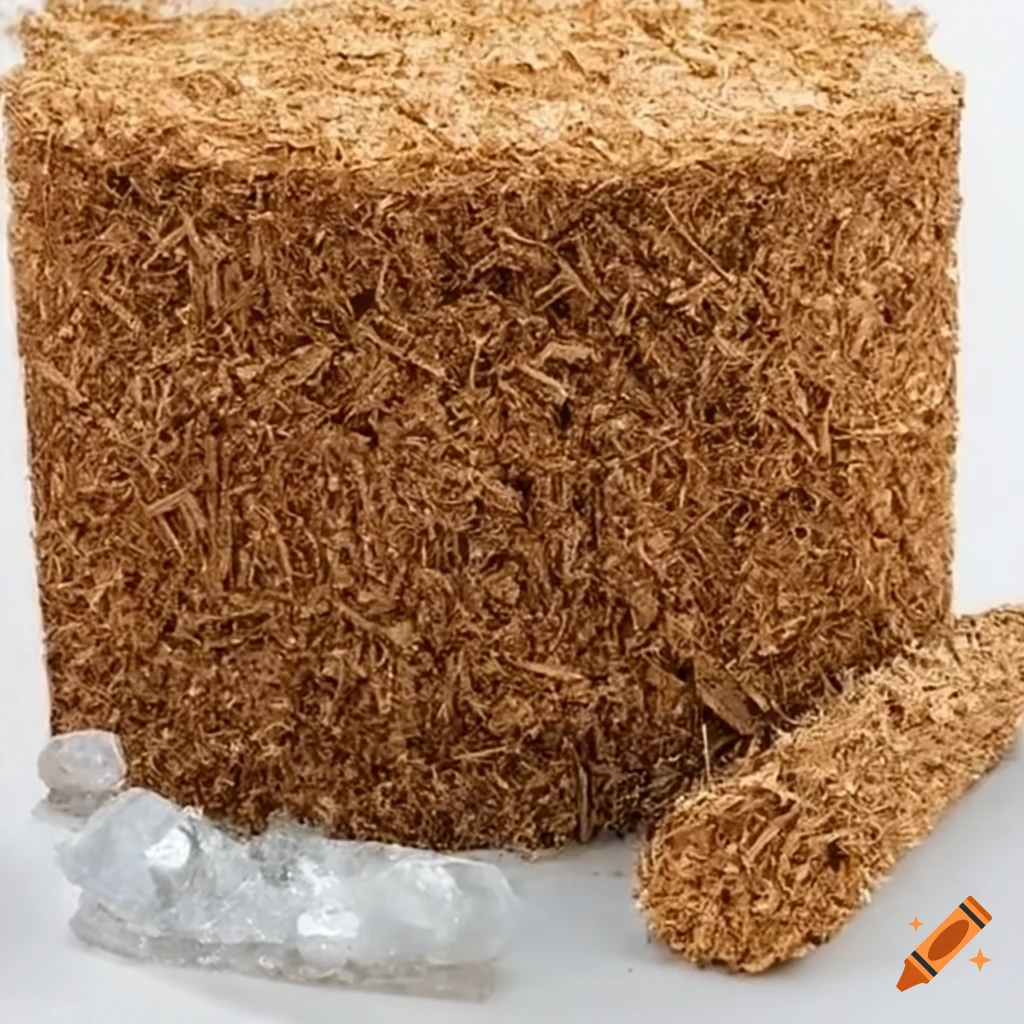Pykrete - a robust material made of ice and sawdust on Craiyon