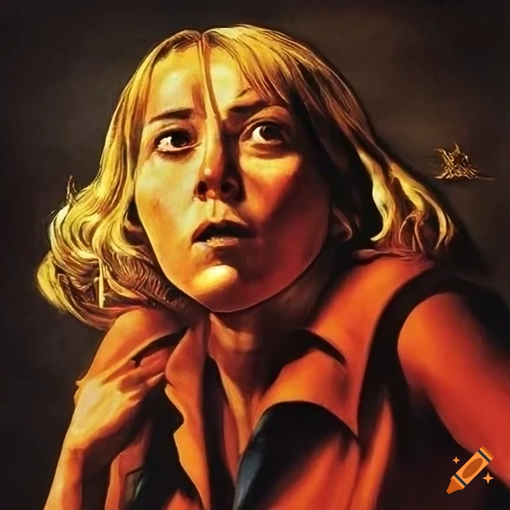 Intricate vintage poster inspired by Kill Bill with influences of James Gurney and Norman ...