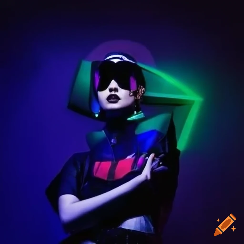 Vintage sci-fi magazine cover with futuristic fashion and typography on ...