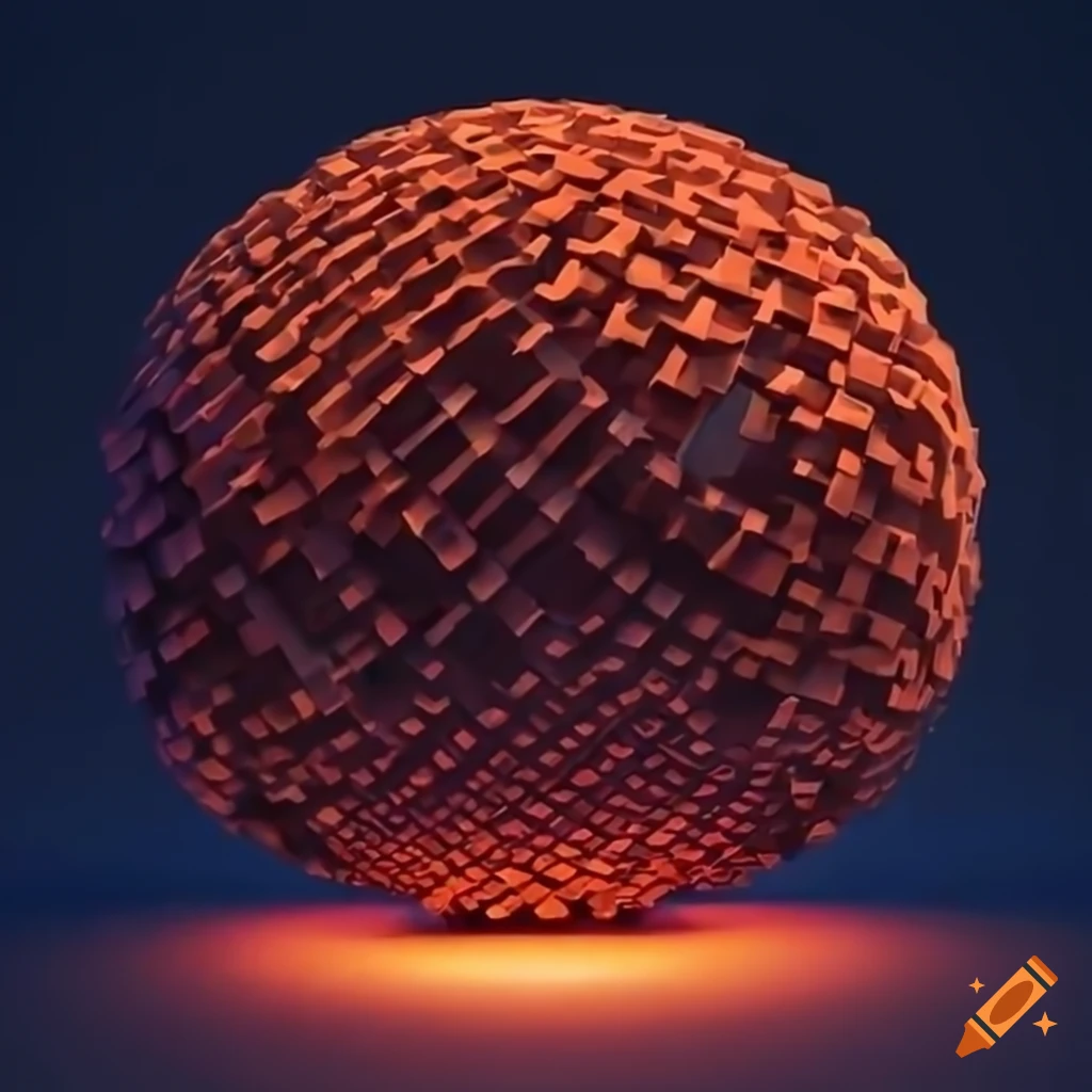 Digital bricks on Craiyon