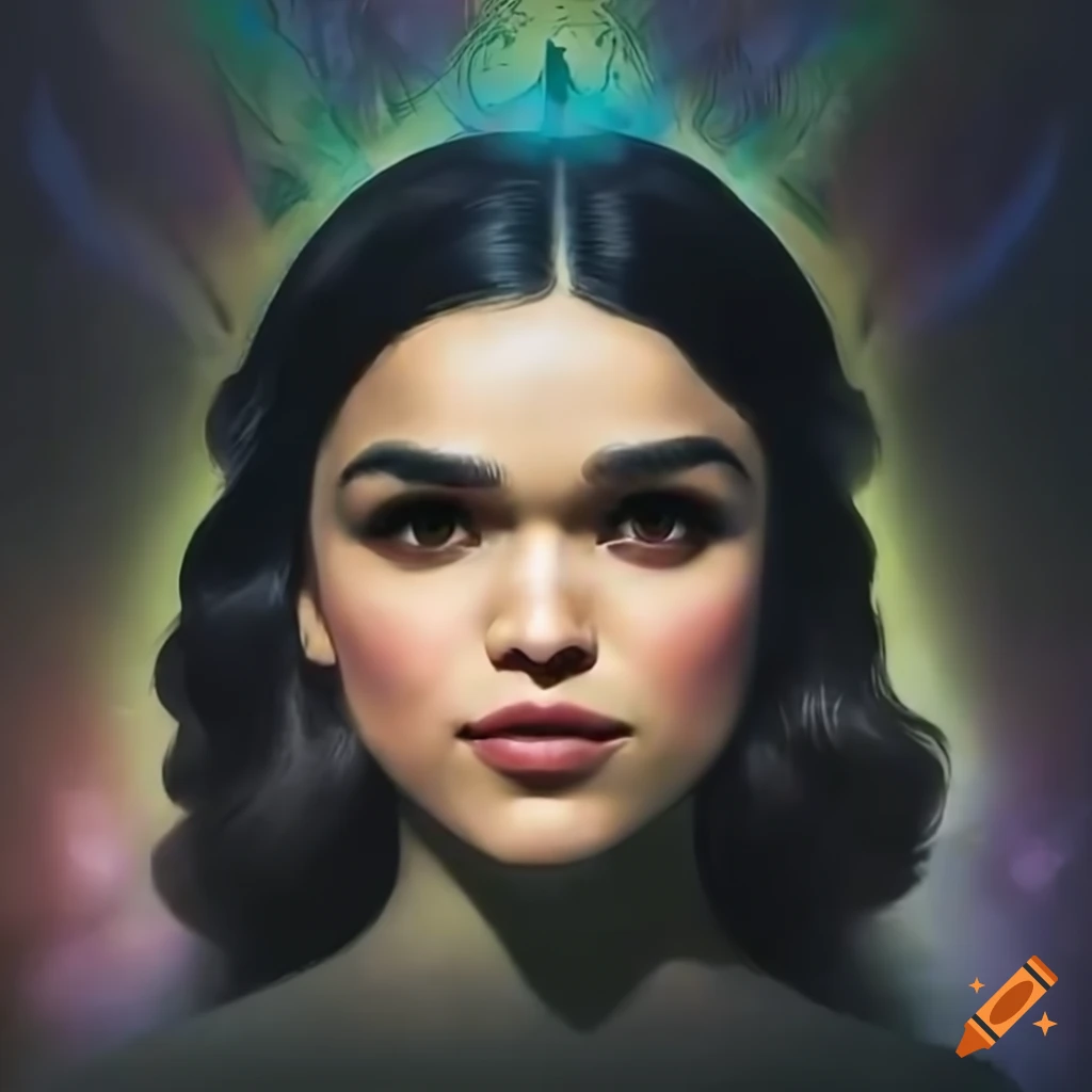 Highly detailed portrait of rachel zegler as snow white in dynamic style on Craiyon