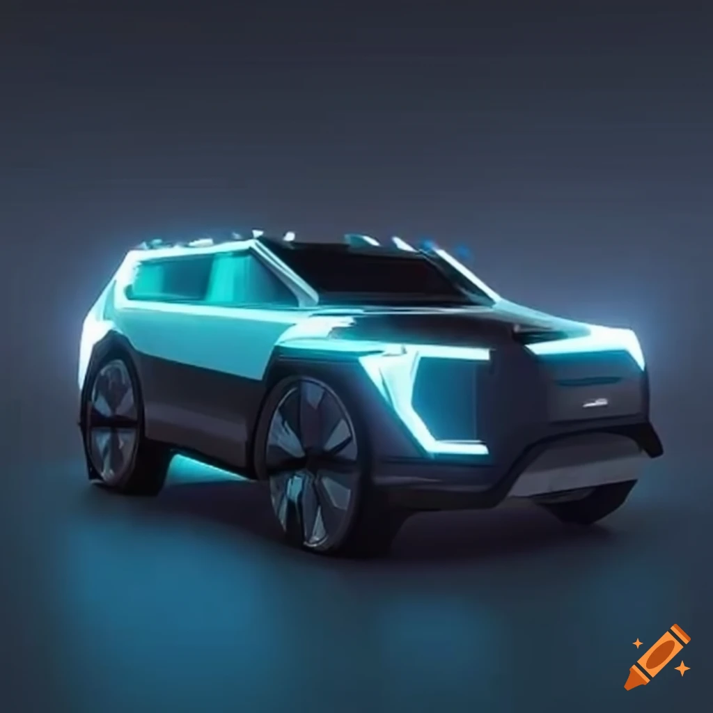 Futuristic suv on Craiyon