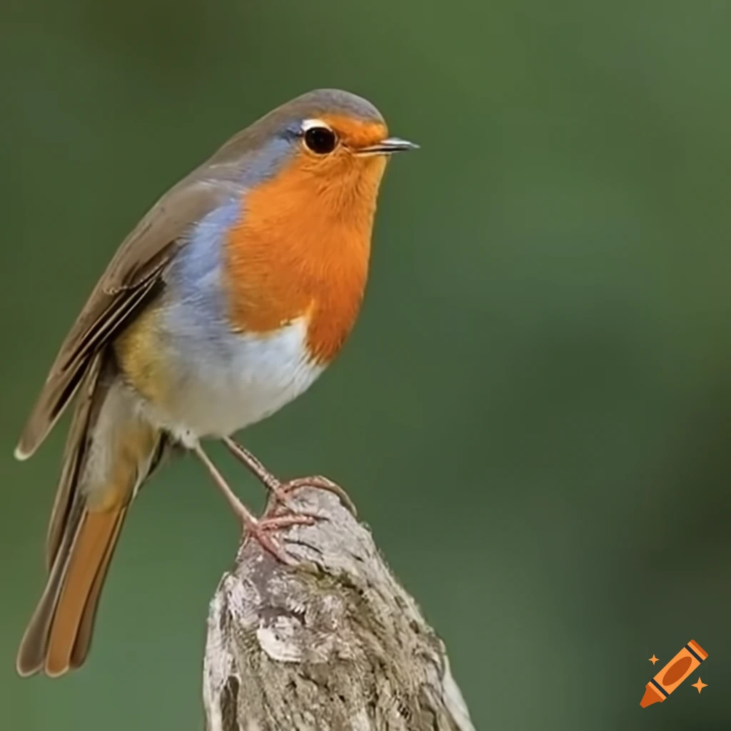 Robin bird on Craiyon