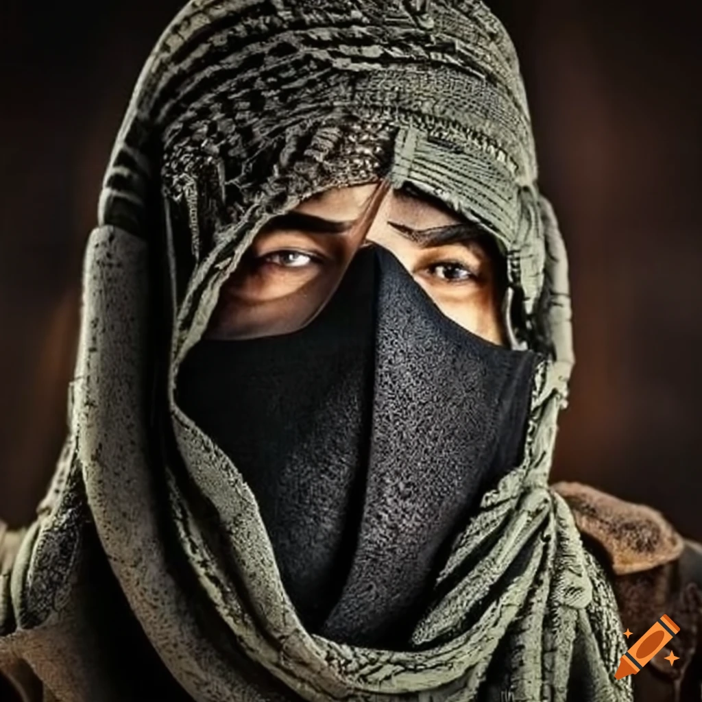 Palestinian warrior on Craiyon