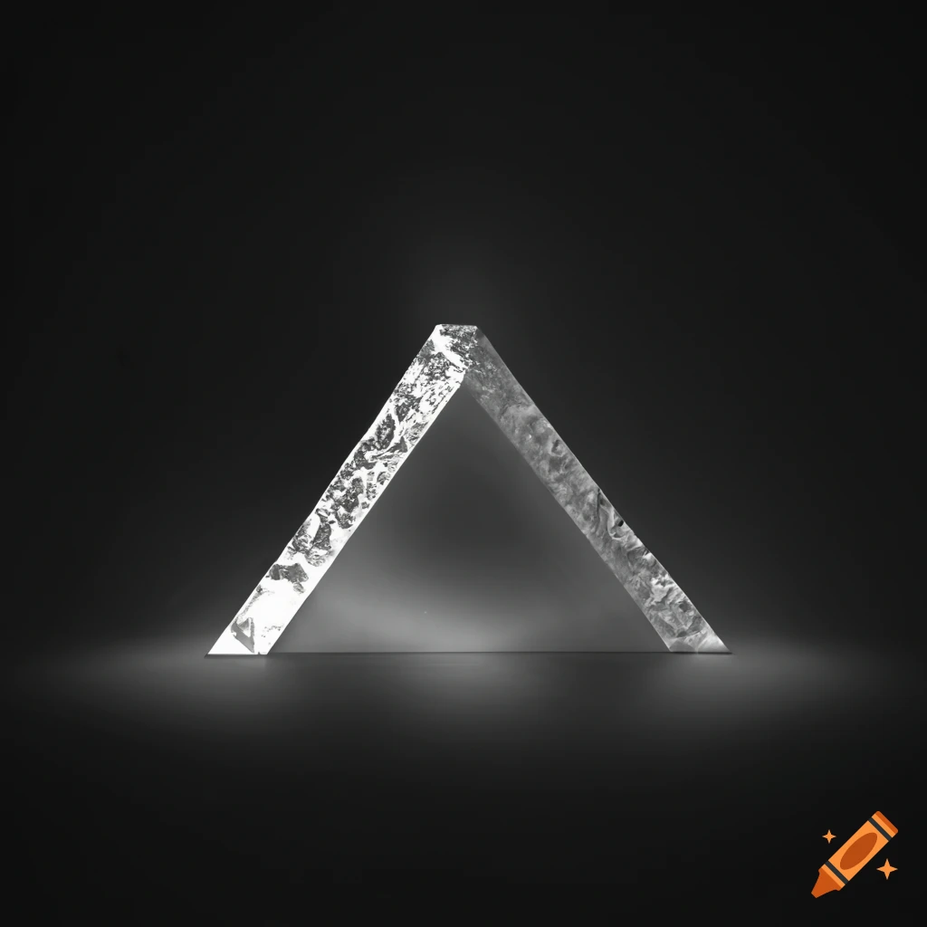 Stunning 4k penrose triangles optical illusion in surreal white and ...