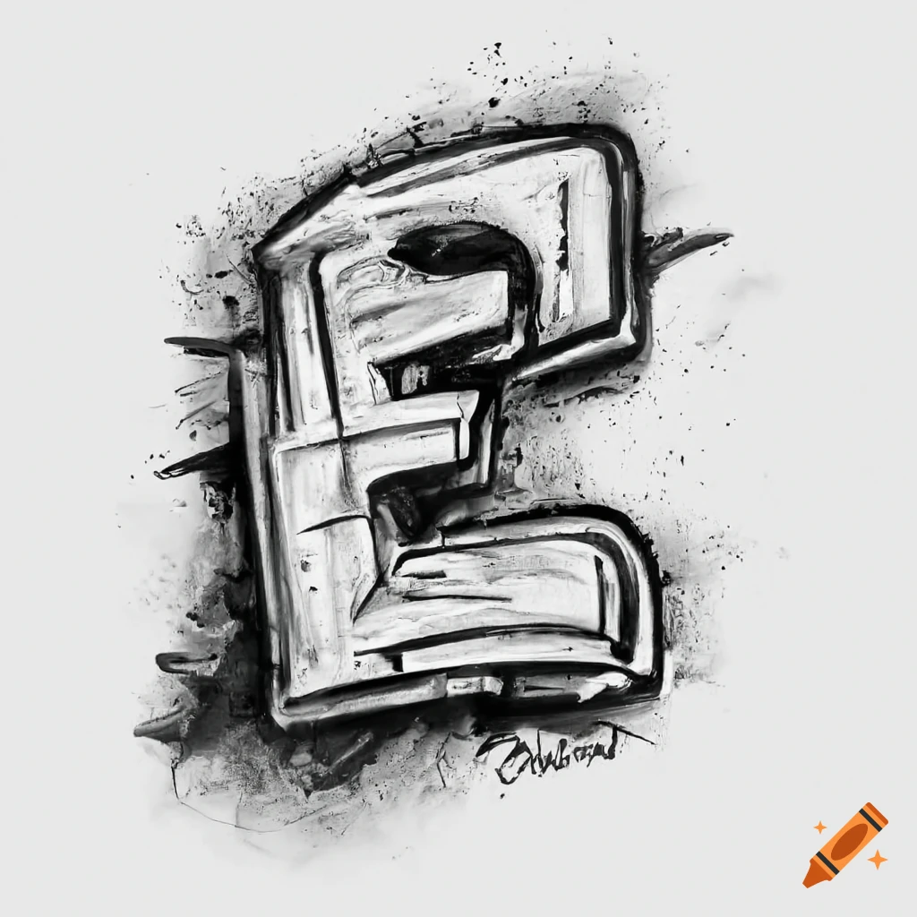 Graffiti with the number 7 on Craiyon