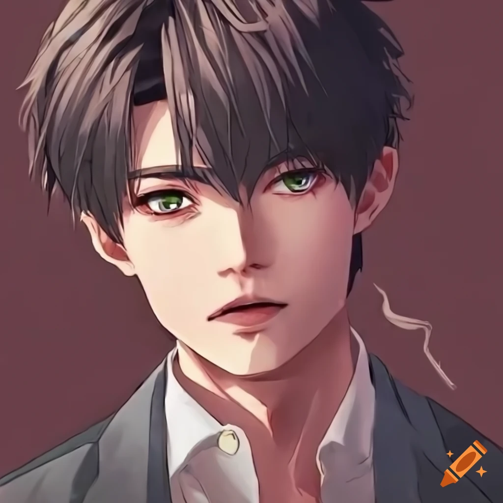 Anime-style illustration of dominant alpha male ceo, darren chen on Craiyon