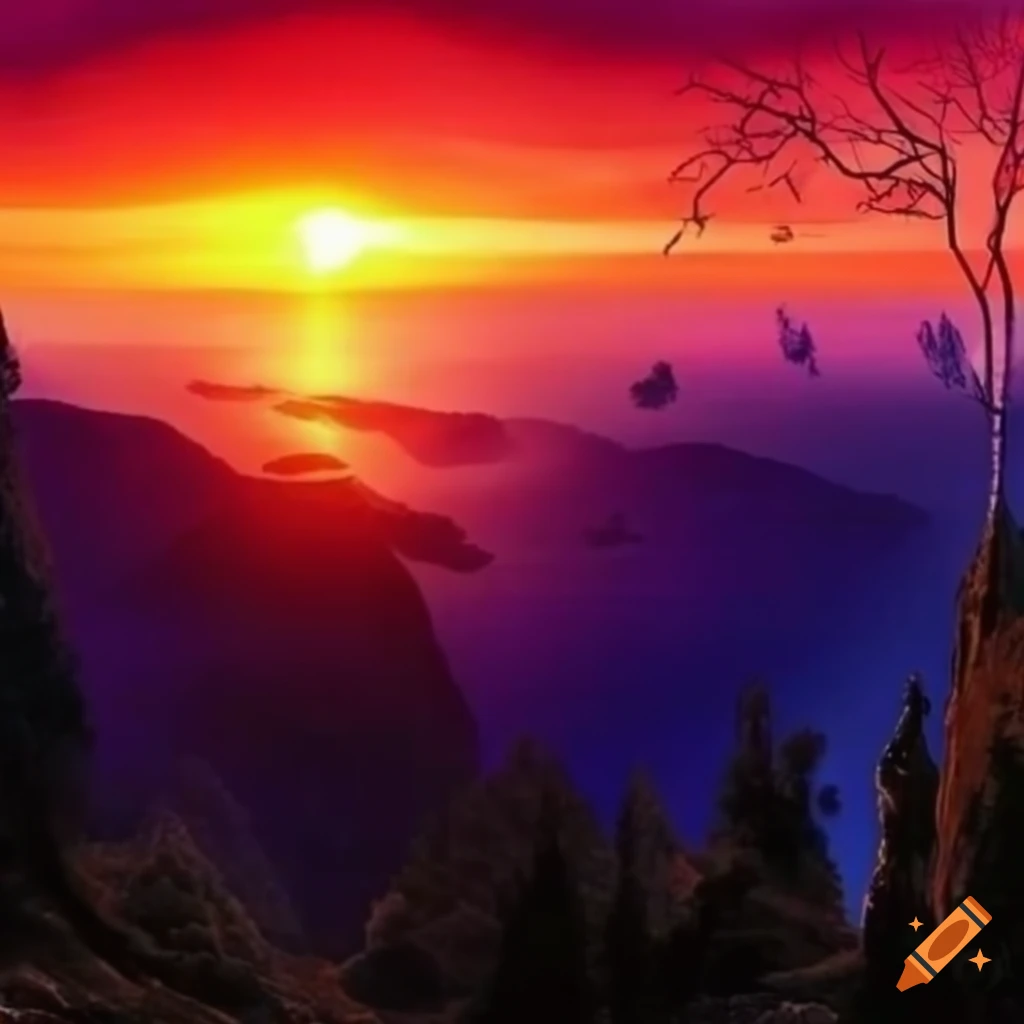 Beautiful landscape on Craiyon