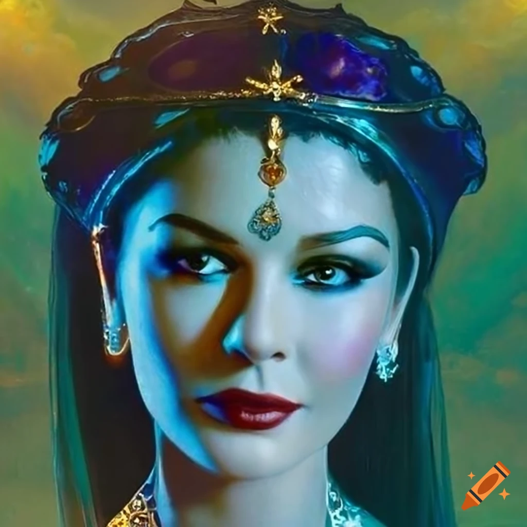 Portrait of Catherine Zeta Jones as Scheherazade in Moorish garb from ...