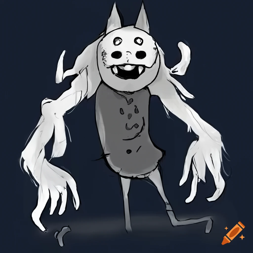 Nekoluga character inspired by stickman with hair in battle cats game ...