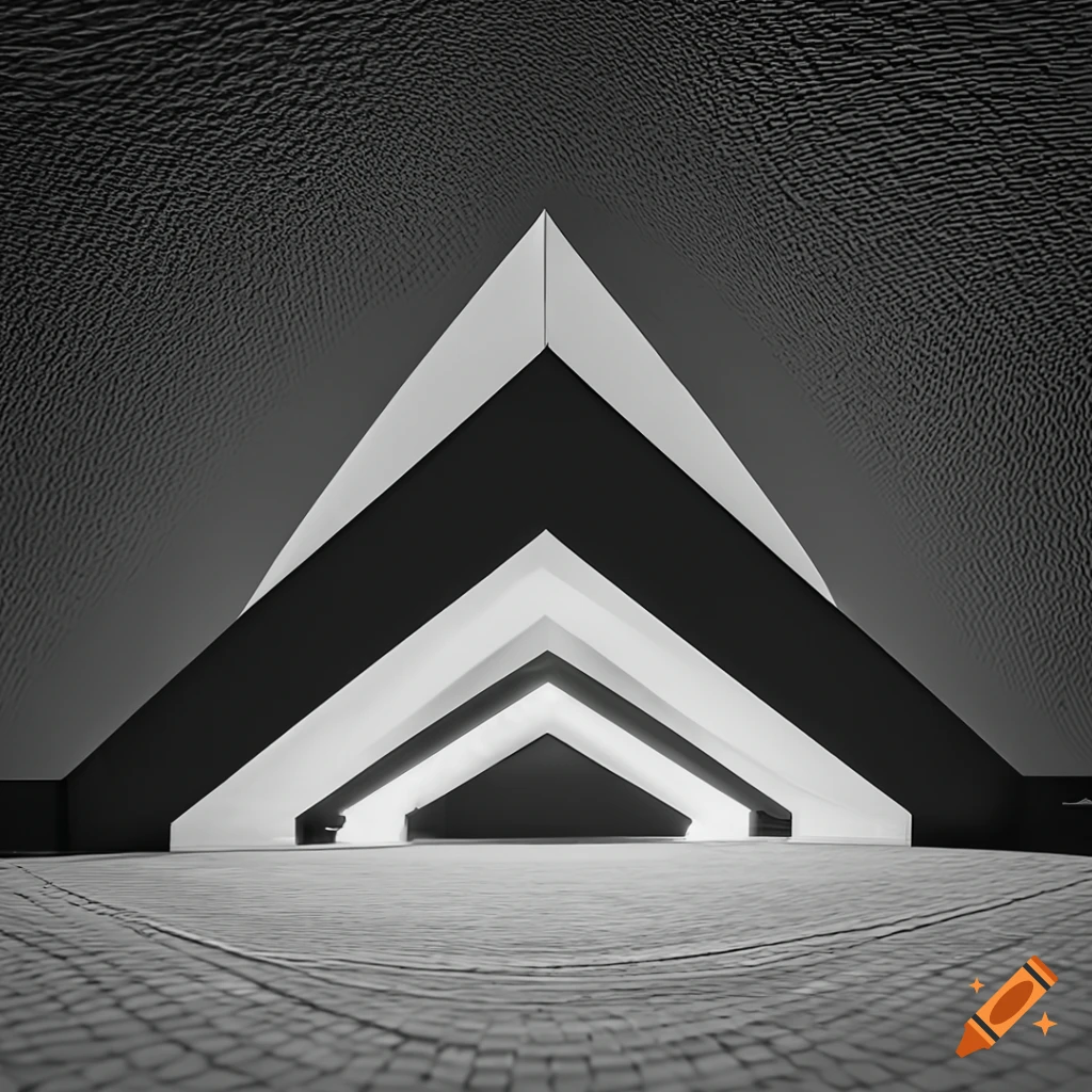 Stunning 4k depiction of Penrose triangles in surreal white and black ...