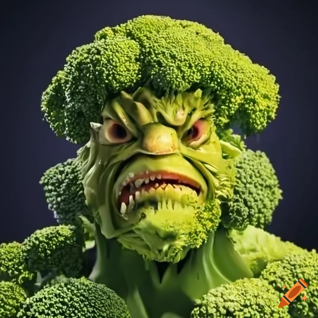 Angry broccoli on Craiyon