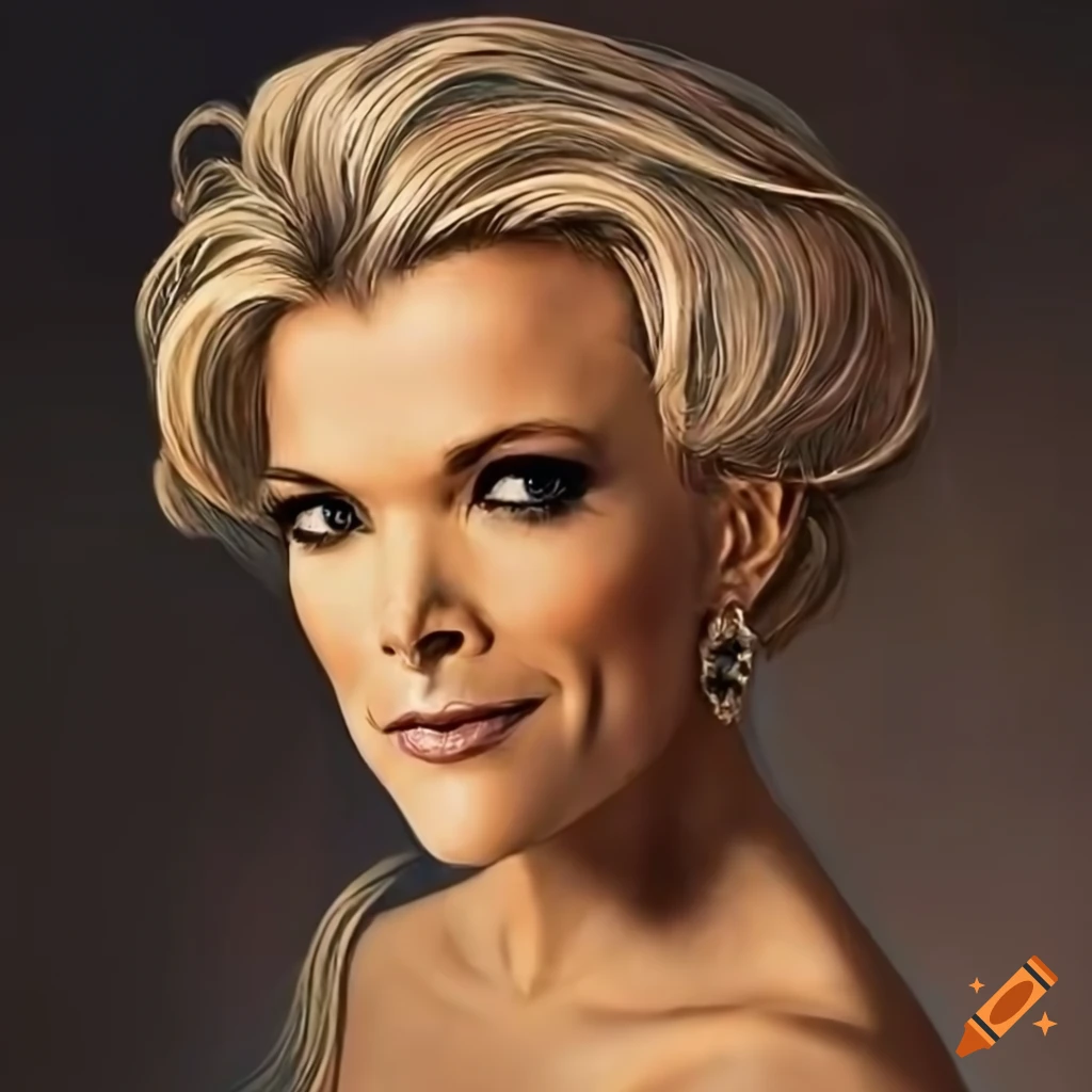 Illustration of Megyn Kelly in an Edwardian art nouveau style with ...