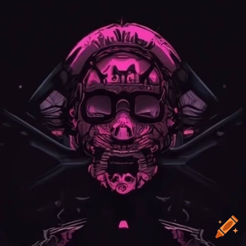 Cyberpunk metal texture on Craiyon