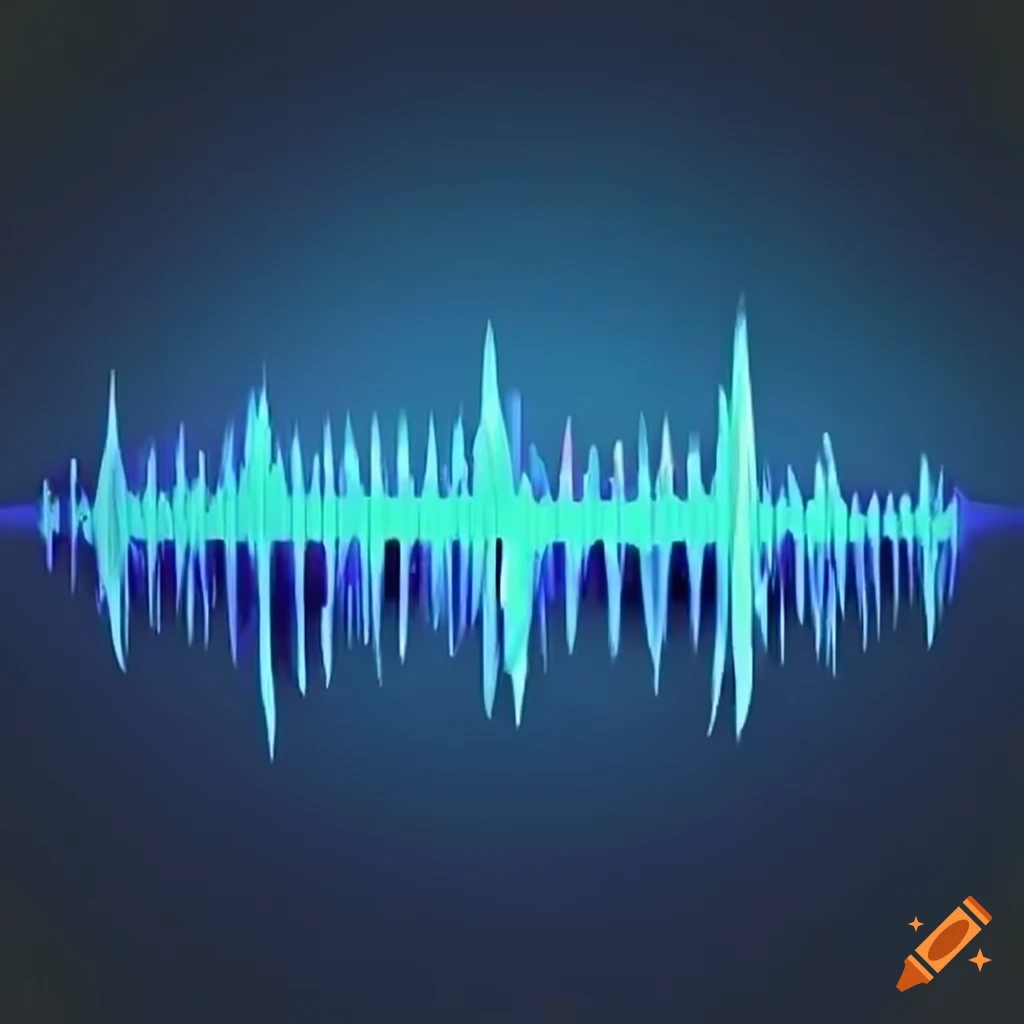 Speech or sound wave visualization on Craiyon