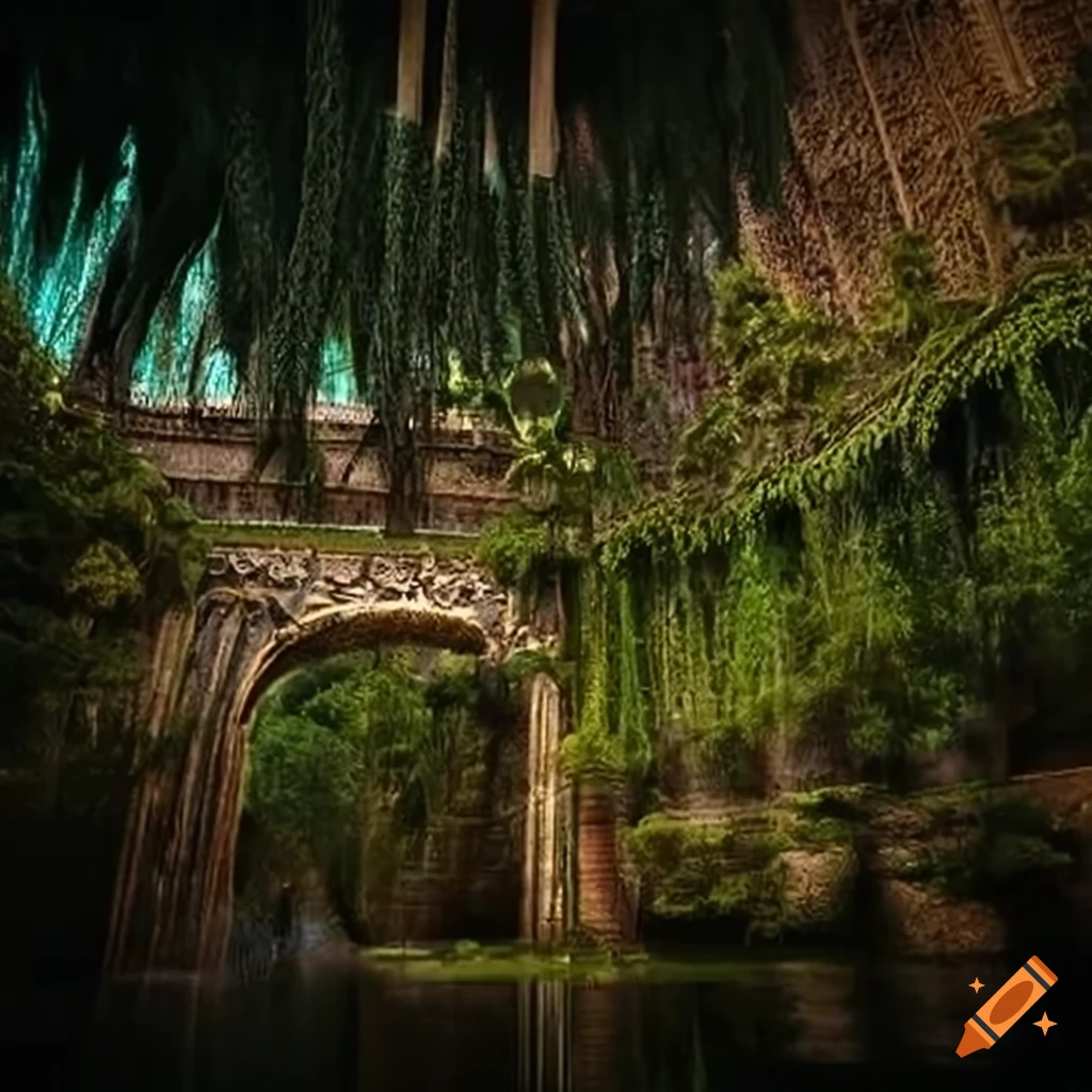 Hanging gardens of babylon on Craiyon
