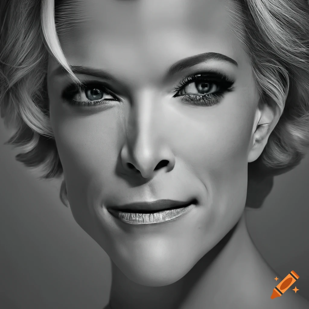 High resolution portrait of megyn kelly with symmetrical facial ...