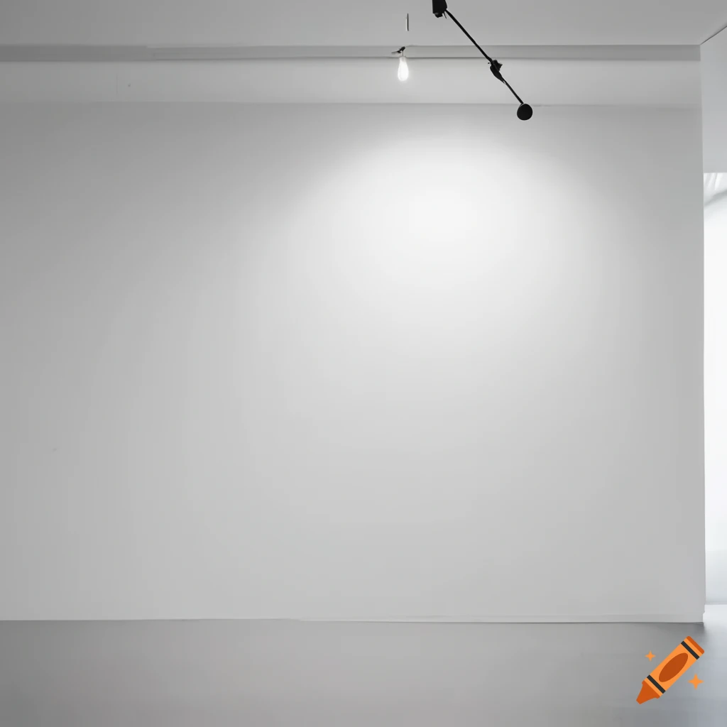 Simple white shop wall on Craiyon