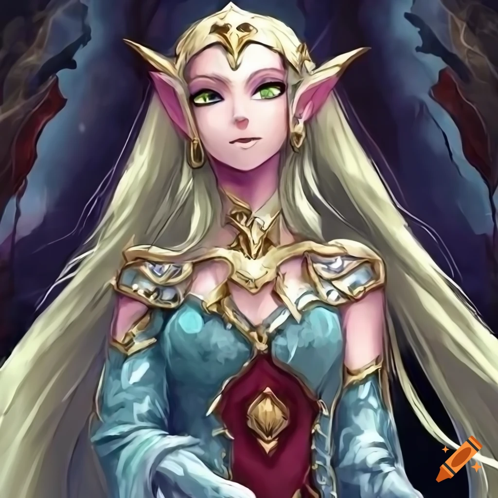 Anime characters: princess zelda, queen goddess, blood knight demon ...