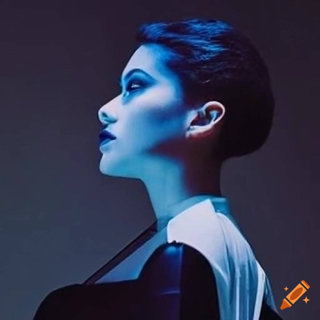 Vintage sci-fi magazine cover with futuristic fashion and typography on ...