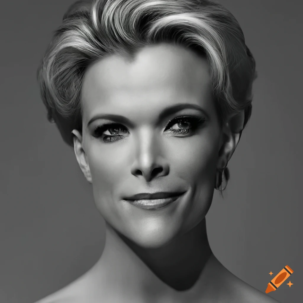 High resolution portrait of Megyn Kelly with symmetrical facial ...