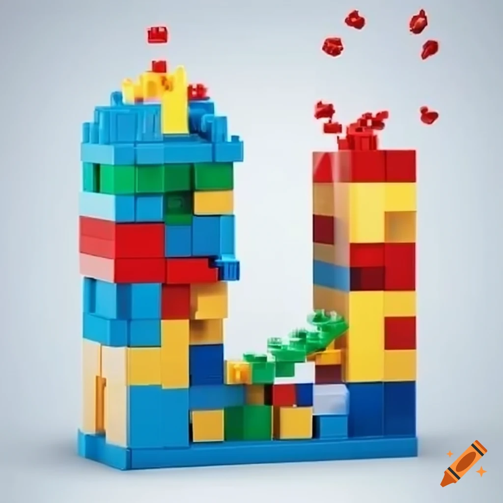 Playing with legos on Craiyon