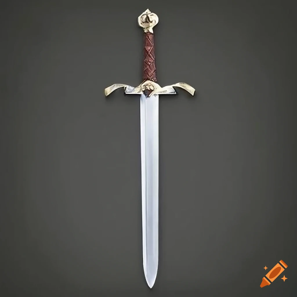 Medieval fantasy style crossed swords on Craiyon