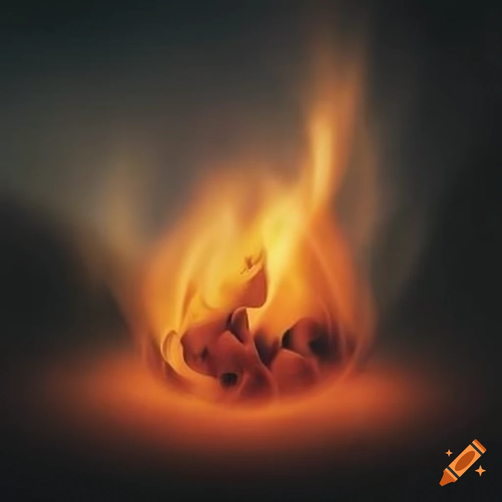 Representation of the four elements of nature in a single picture on ...