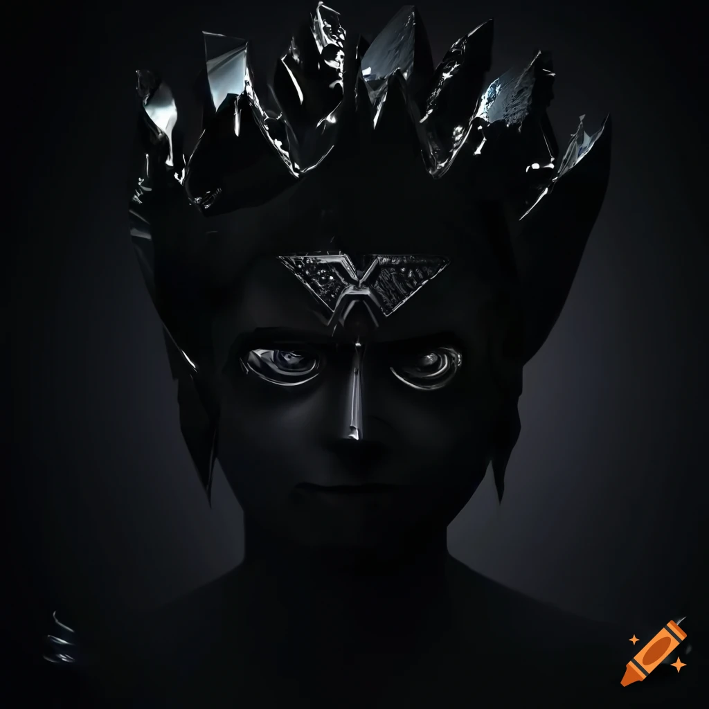 Hyperrealistic black obsidian crown onyx gothic on Craiyon