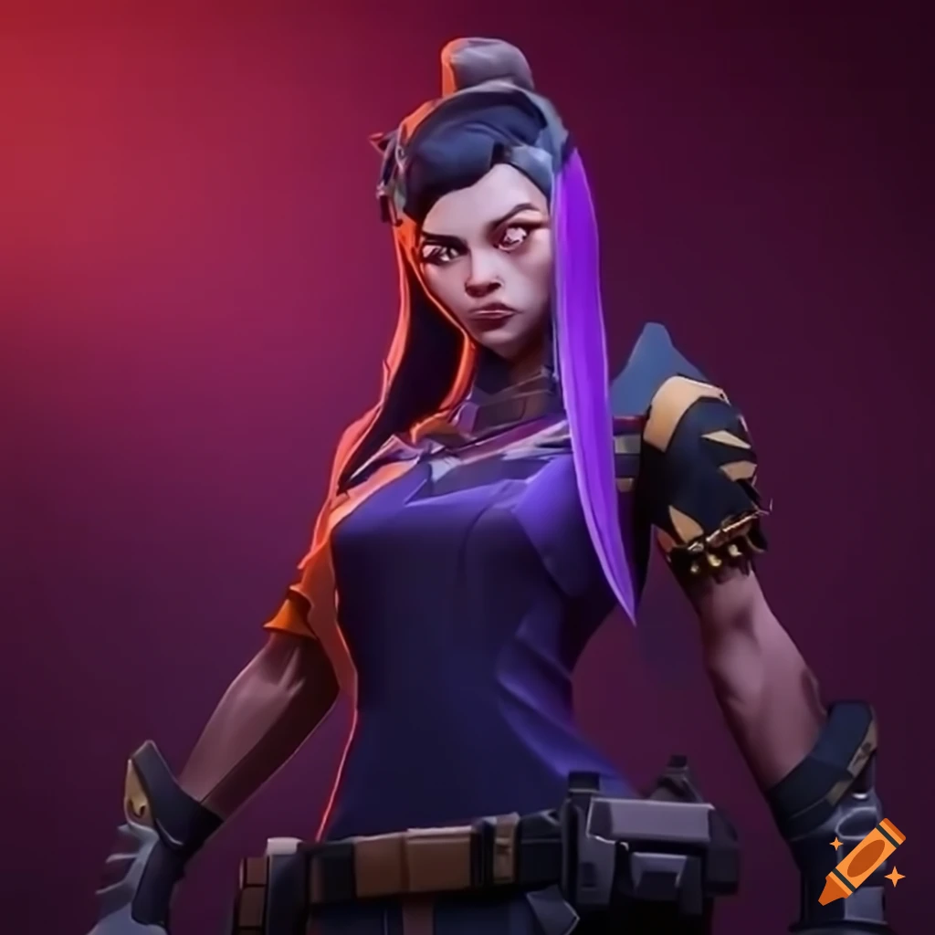 Valorant agent reyna on Craiyon