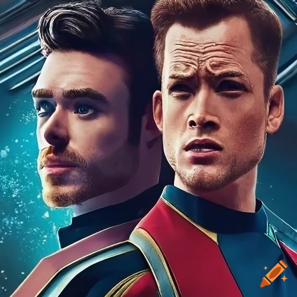 Two brave soldiers in an action-packed Star Trek Discovery movie poster ...