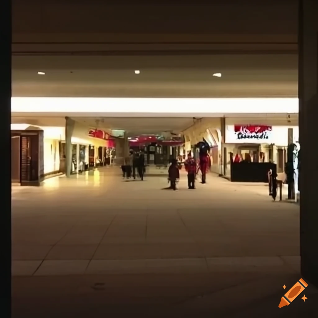 Bankrupt liminal mall on Craiyon