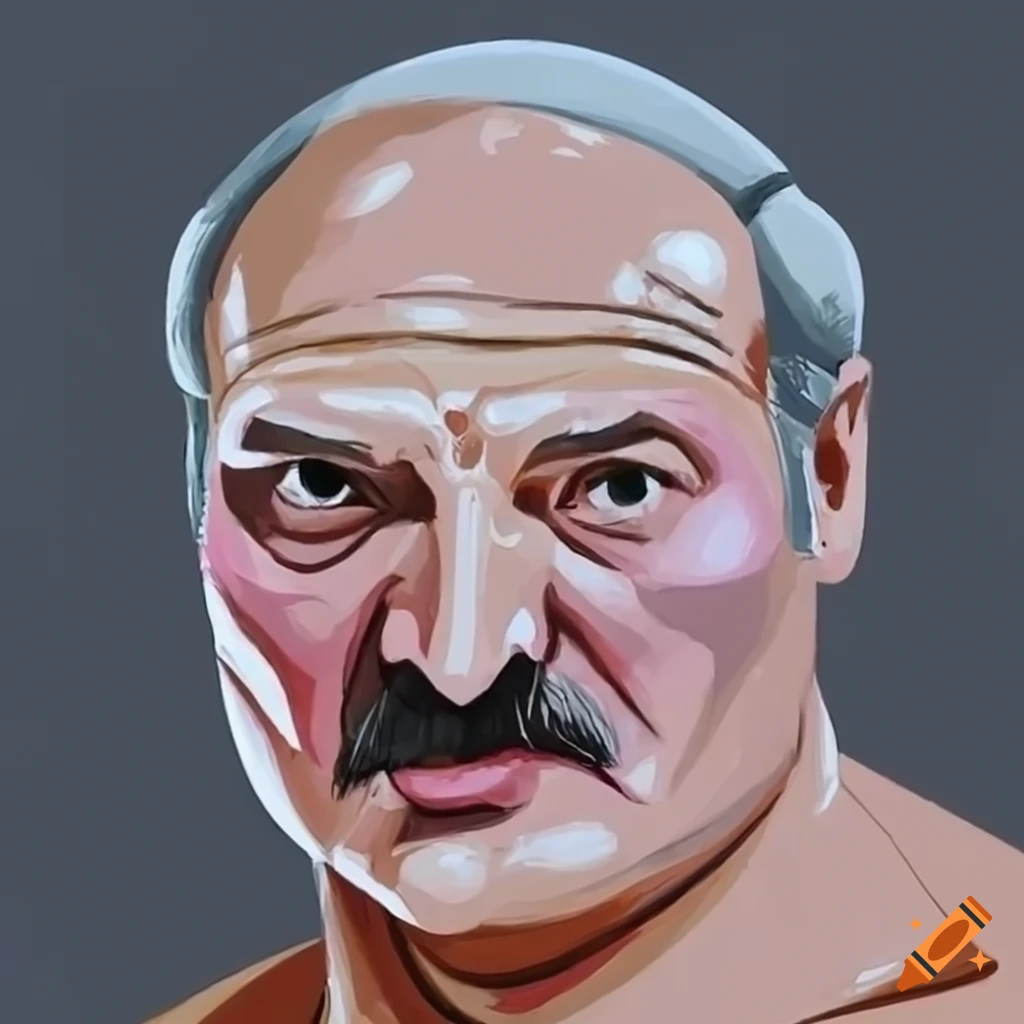 Alexander Lukashenko depicted as a sumo wrestler on Craiyon