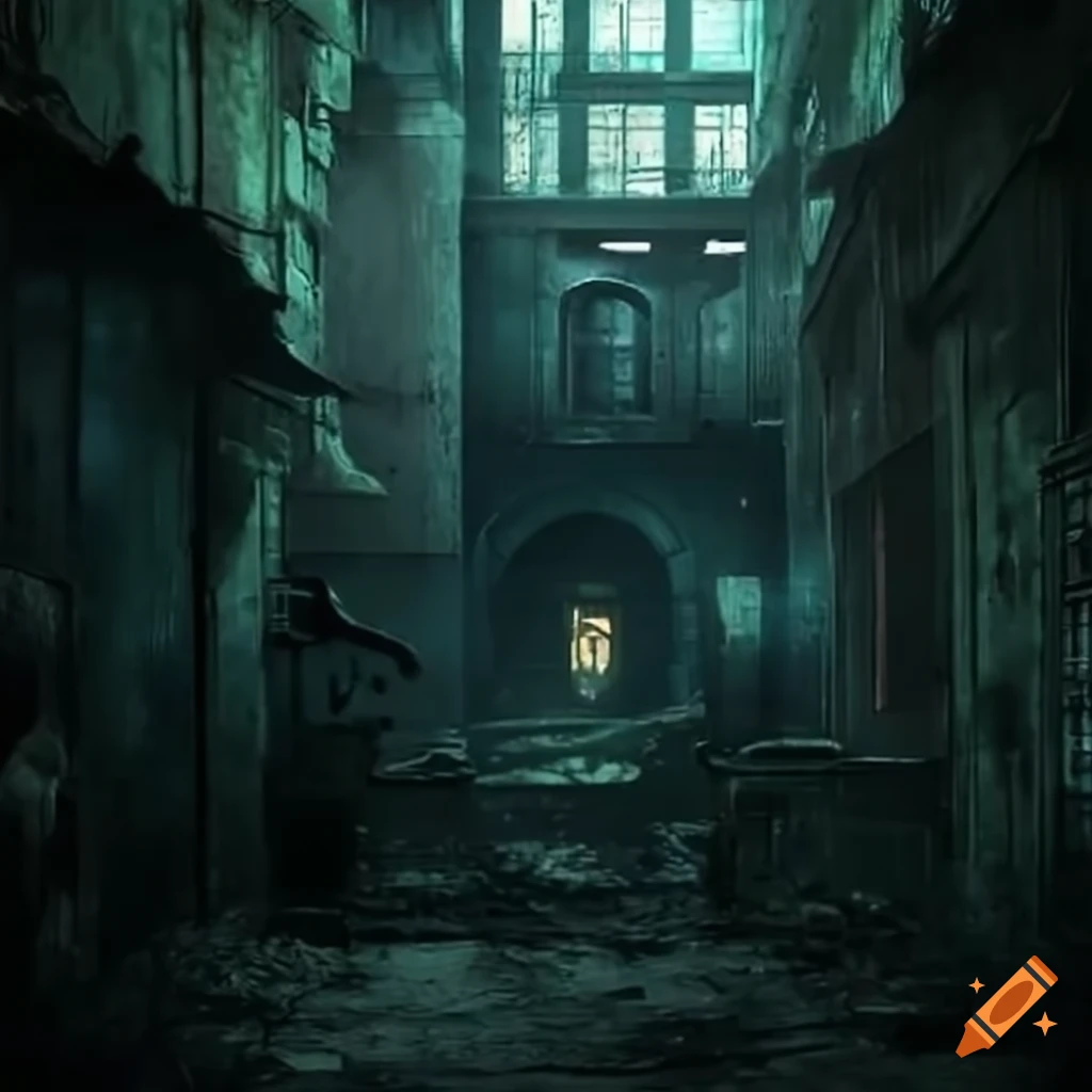 Ghoul chimpanzees in a post-apocalyptic city street on Craiyon