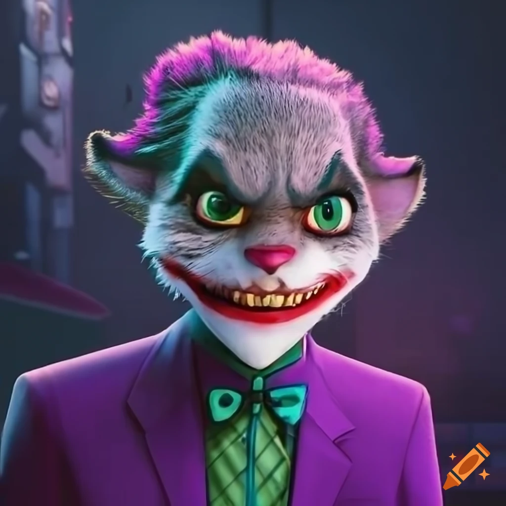 Zootopia joker in cyberpunk style on Craiyon