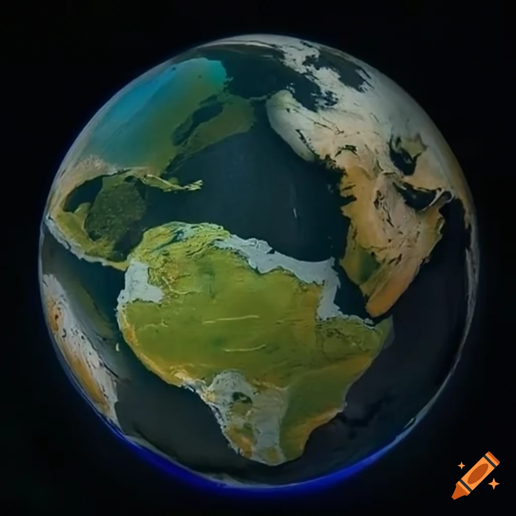 Abstract representation of the world on Craiyon