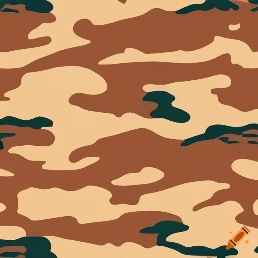 Seamless desert storm camo pattern on Craiyon