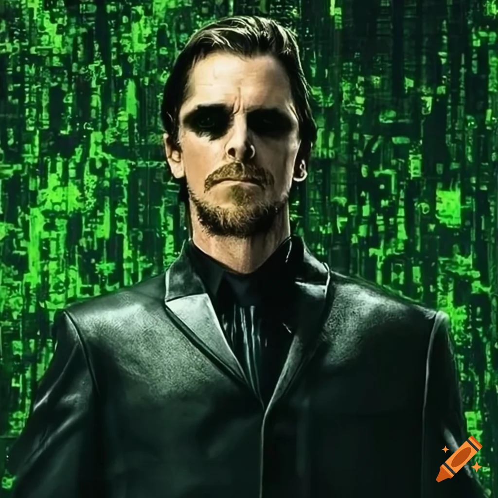Actor in a matrix-themed photo on Craiyon